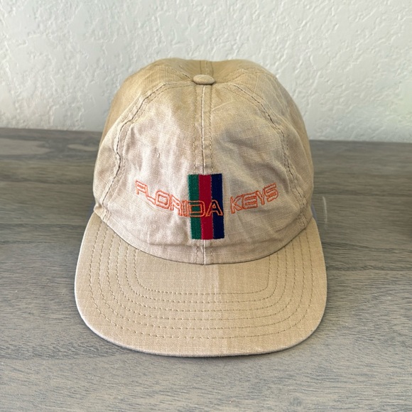 Accessories | Florida Keys Tan Ball Cap Hat | Poshmark